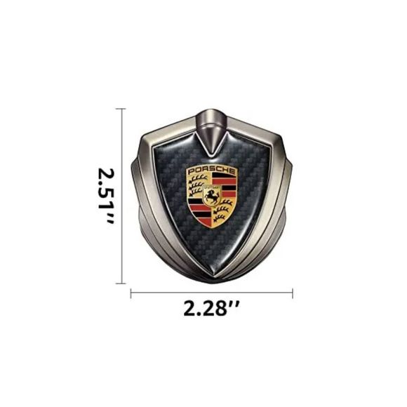 Porsche Design | Accessories | Porsche Metal Emblem Sticker 3m ...